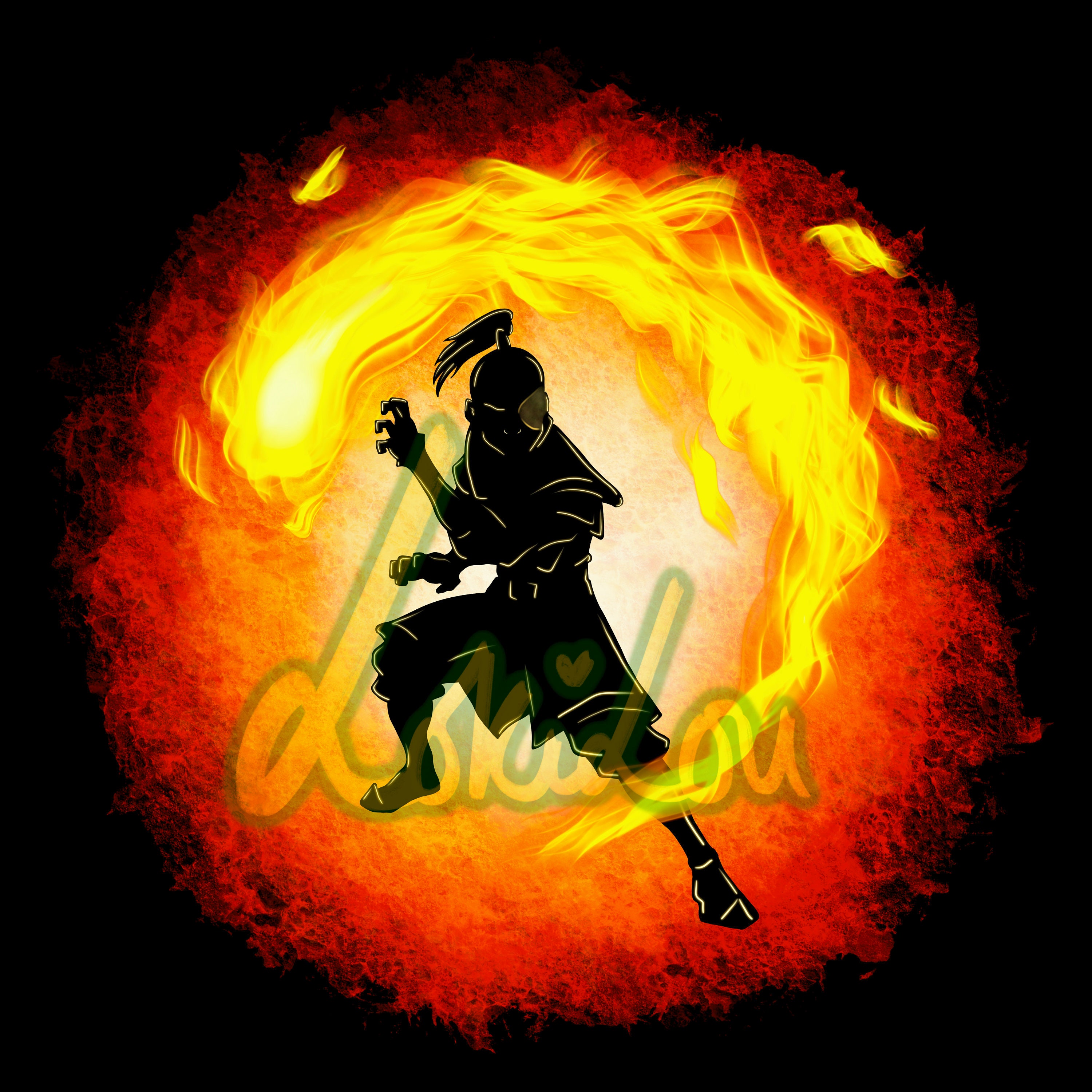 9 X Cartoon Elemental Bender Character Bundle PNG Digital Prints, DTF ...