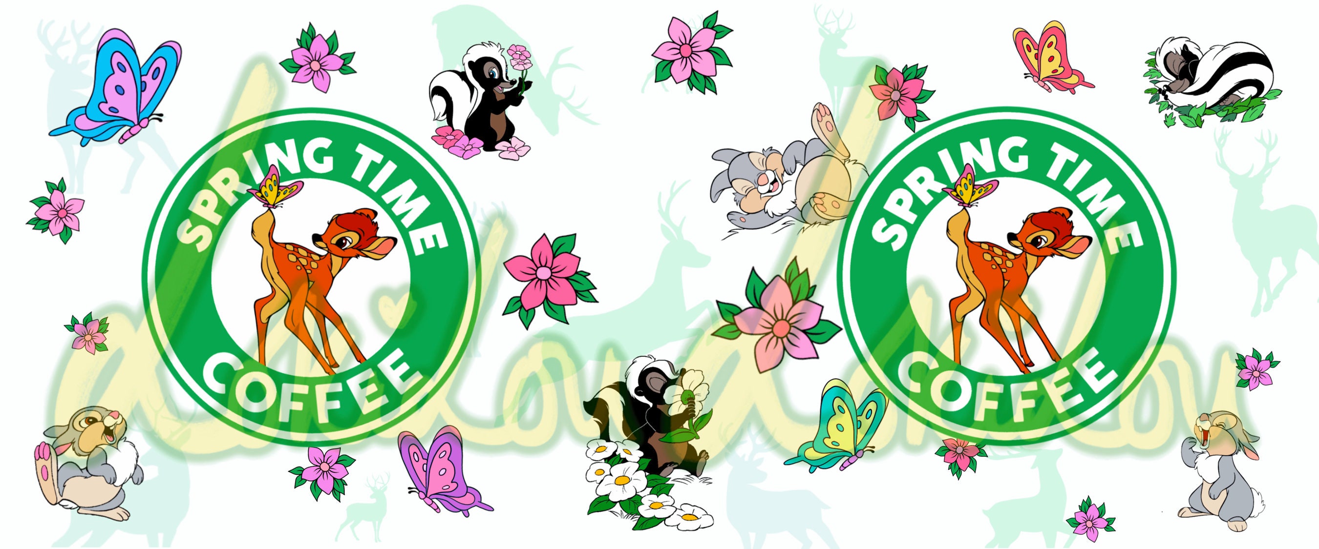 4 X PNG for 11oz Mug, Bambi, Stitch, Scar, Mickey Coffee, Sublimation ...