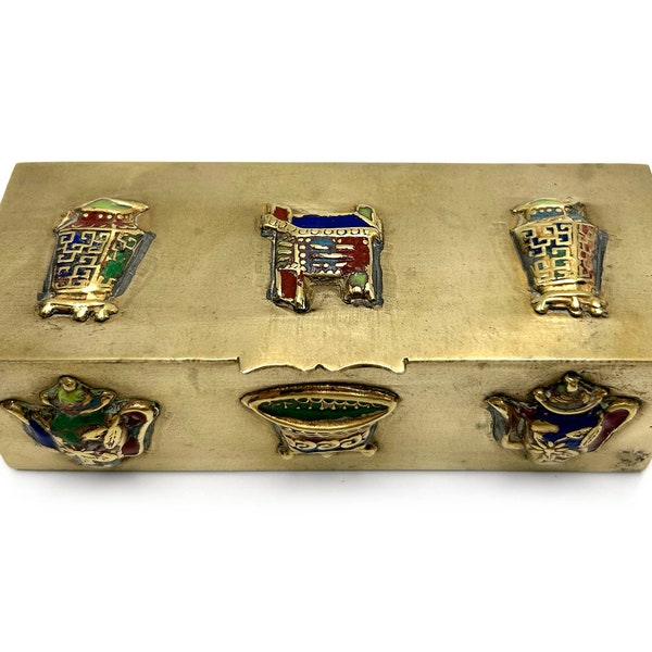 Chinese Enamel Box - Etsy