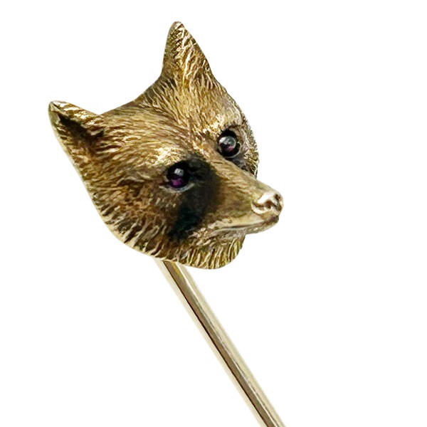 Gold Fox Head Pin - Etsy