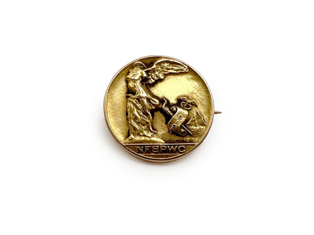 NFBPWC Lapel Pin 14k Solid Gold - Etsy