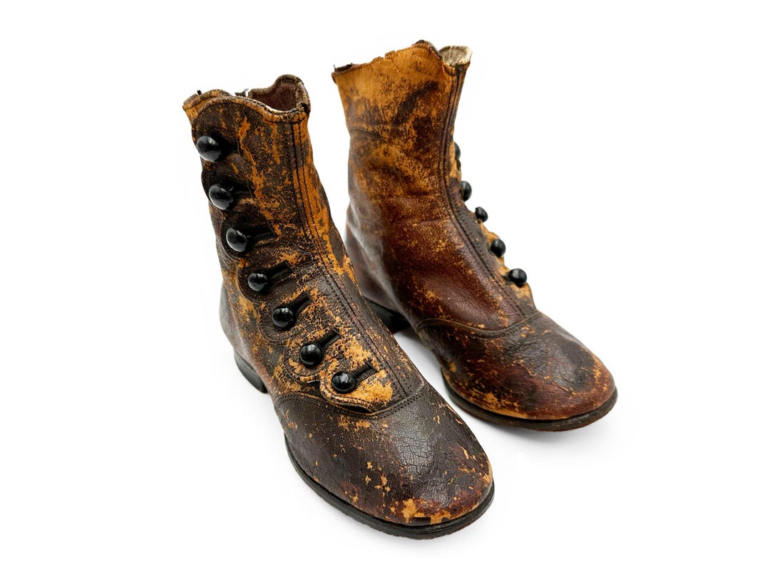 Antique Victorian Child’s Button Shoes - Etsy