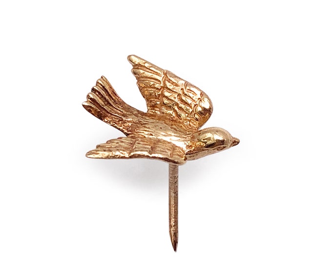 Vintage Dove Pin 14k Gold Lapel Pin Flying Bird Guglielmo Cini 1.74g - Etsy