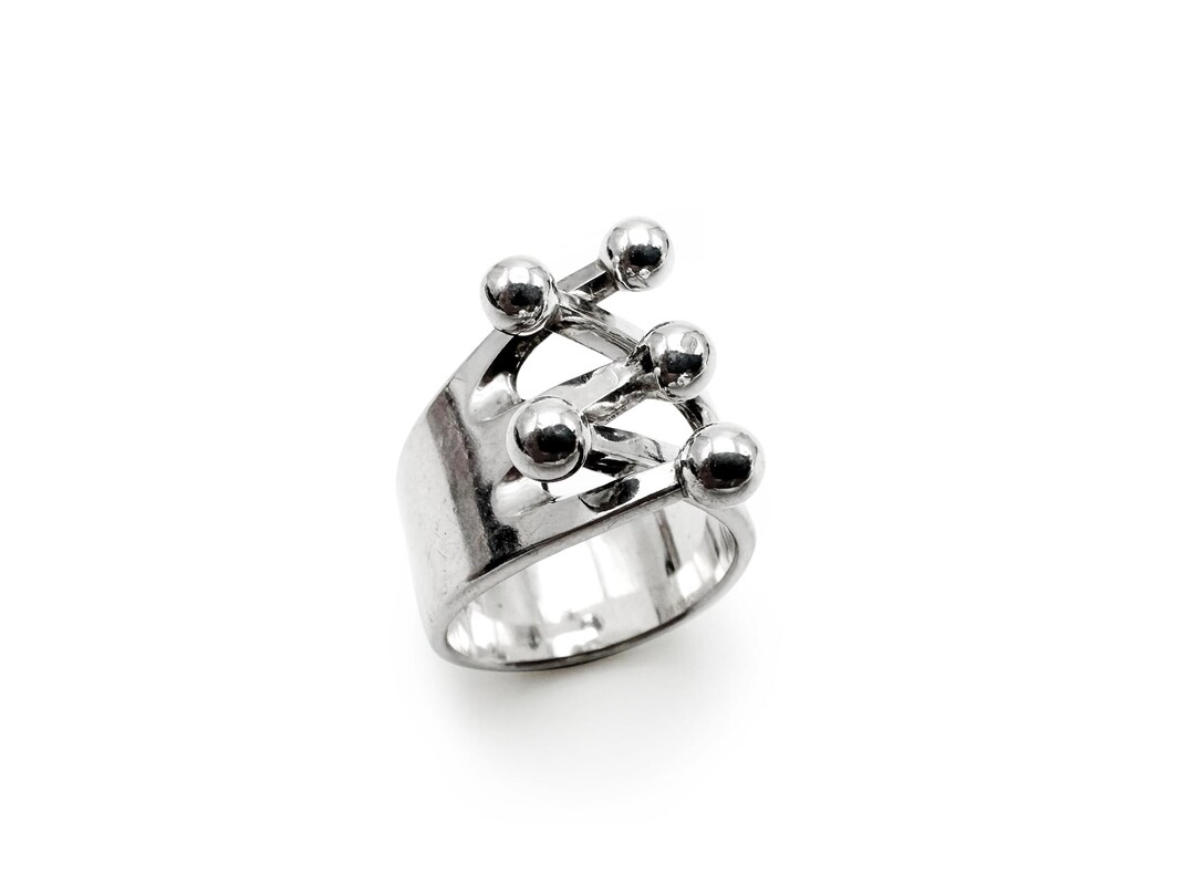 Vintage Anna Greta Eker Sterling Jester Ring - Etsy