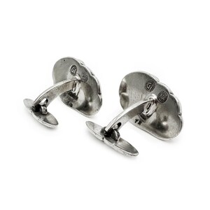 Early Georg Jensen Cuff Links #10 Leaf Design Circa 1910-1925 Antique ...