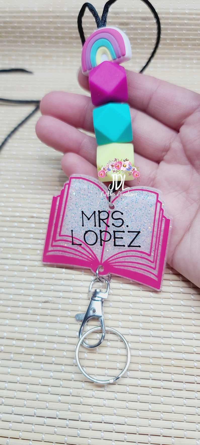 Teacher Lanyard Open Book Lanyard Librarian Lanyard - Etsy