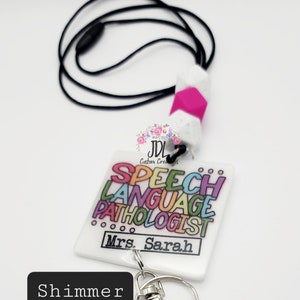 Speech Language Pathologist Lanyard SLP Lanyard Cute SLP Lanyard Trendy ...