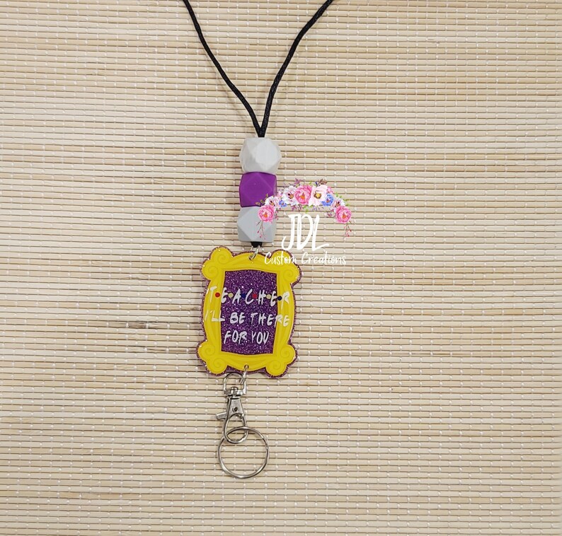 Teacher Lanyard FRIENDS Frame Lanyard Trendy Lanyard | Etsy