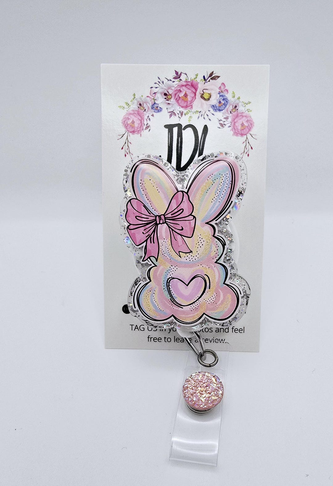 Easter Bunny Badge Reel - Cute Bunny Badge Reel - Nurse Badge Reel ...