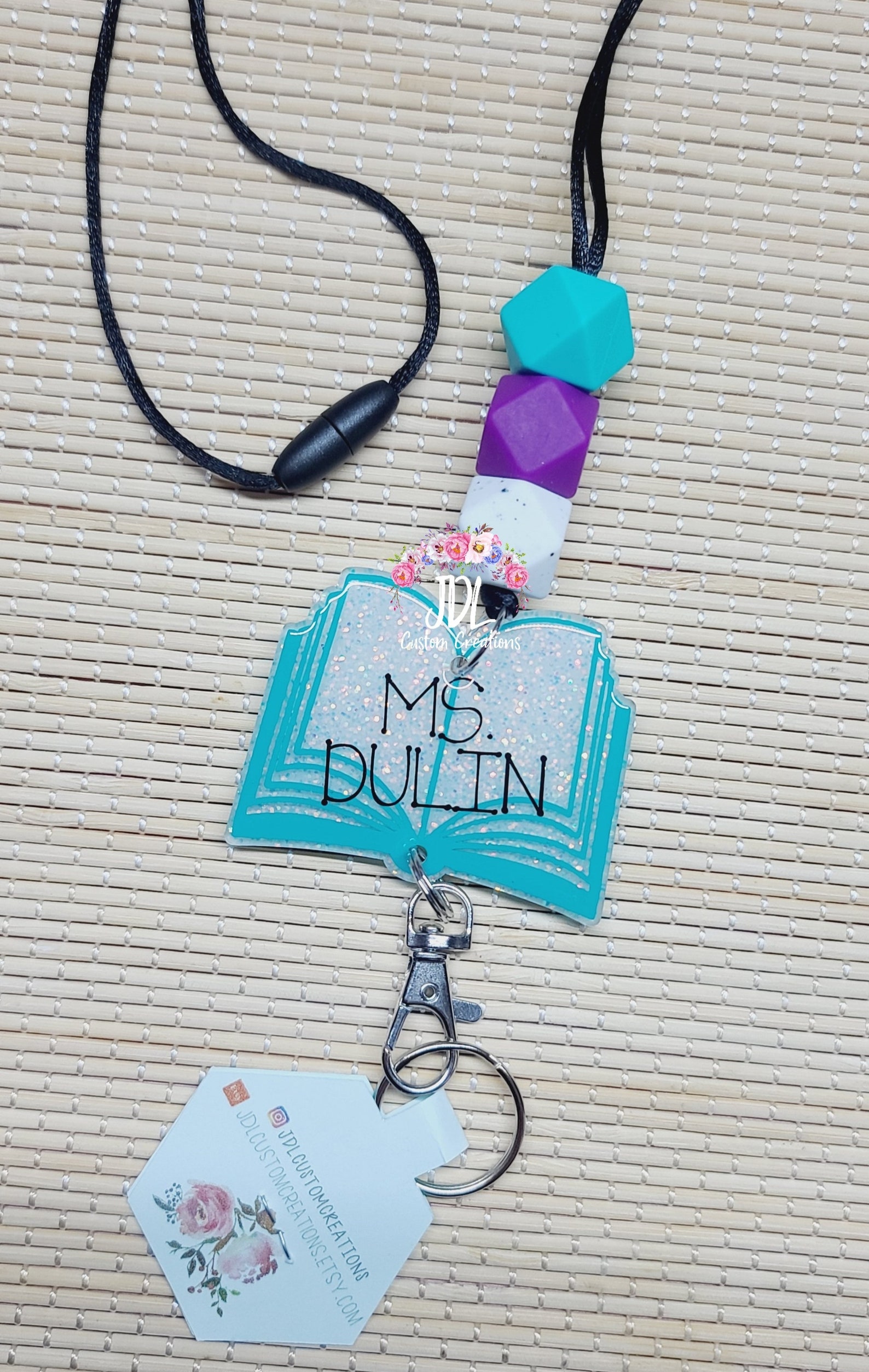 Teacher Lanyard Open Book Lanyard Librarian Lanyard - Etsy