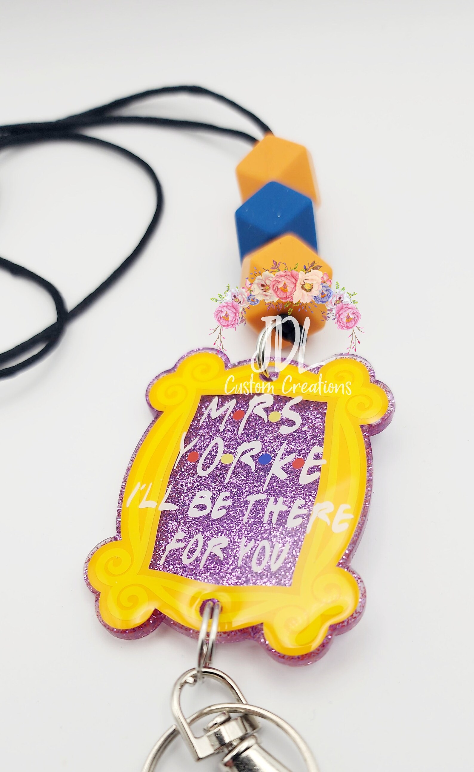 Teacher Lanyard - FRIENDS Frame Lanyard - Trendy Lanyard - Silicone ...