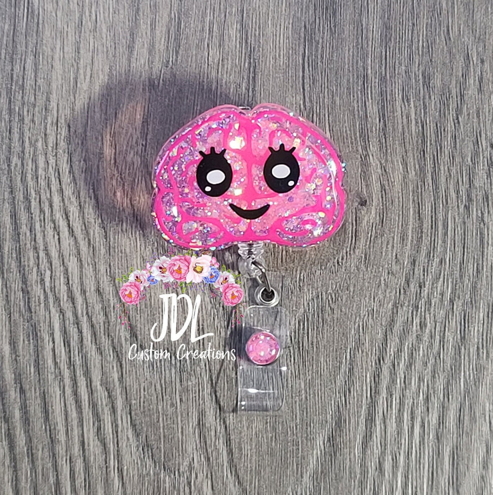 Brain Badge Reel Brain ID Badge Reel Cute Brain Badge Reel - Etsy