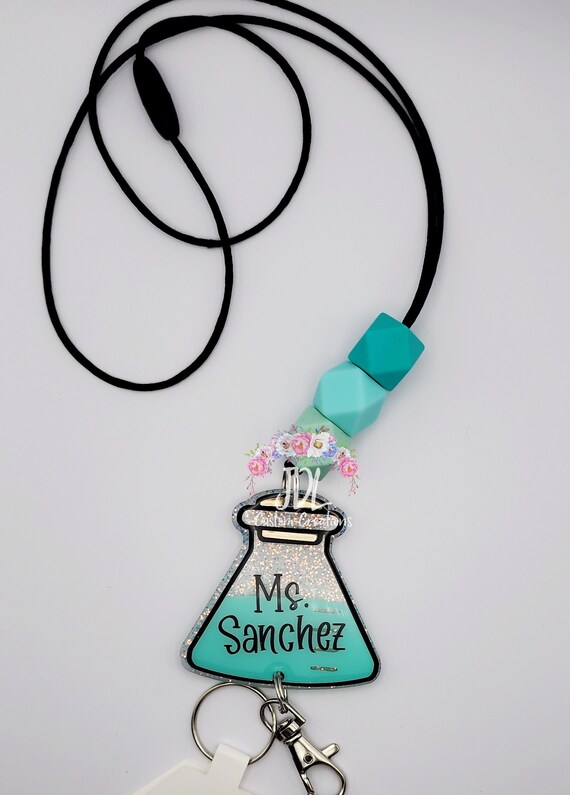 Science Lanyard Beaker Lanyard Cute Lanyard Silicone - Etsy