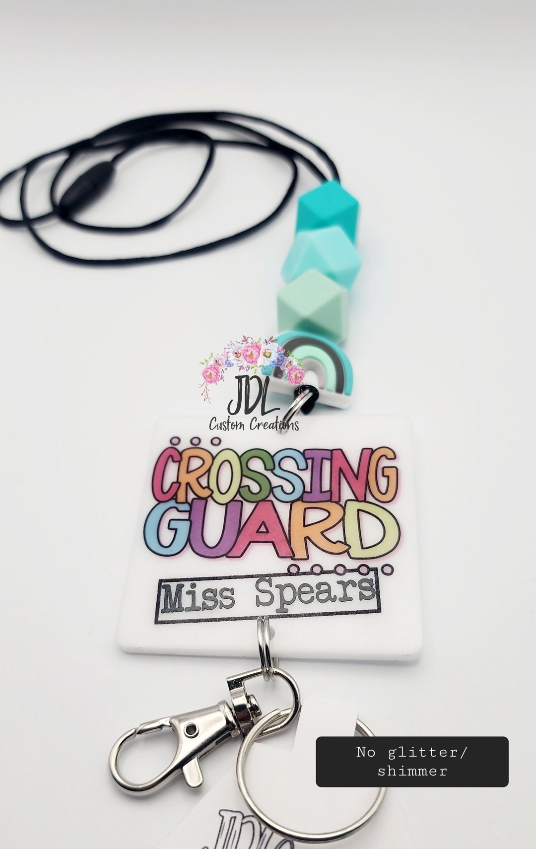 Crossing Guard Silicone Bead Lanyard: Teacher Appreciation Gift - Etsy