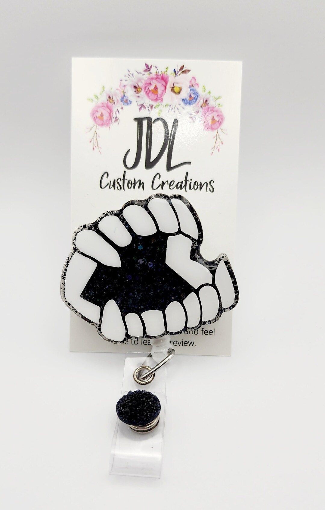 Plastic Looking Vampire Teeth Badge Reels—halloween Badges— Plastic ...