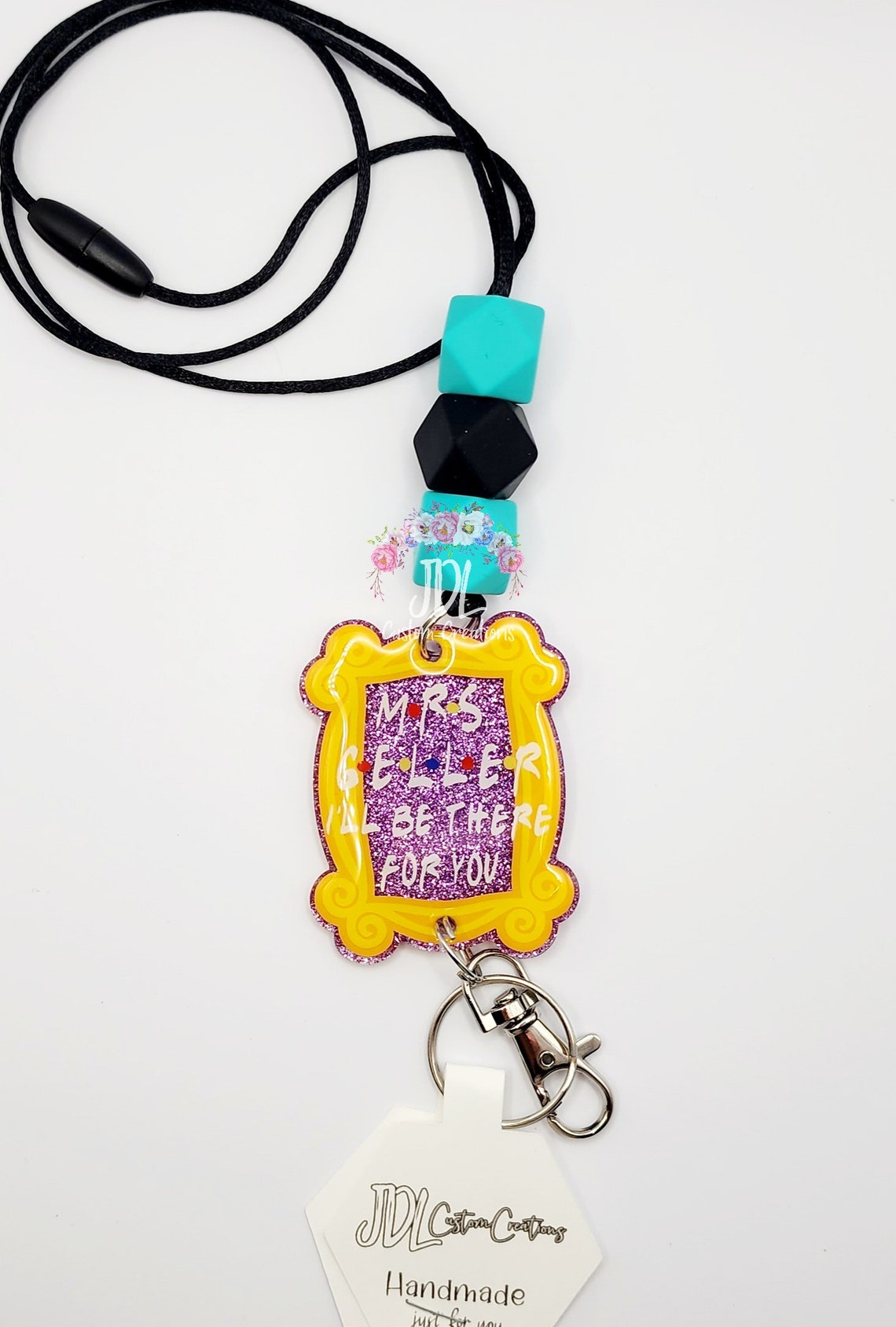 Teacher Lanyard - FRIENDS Frame Lanyard - Trendy Lanyard - Silicone ...