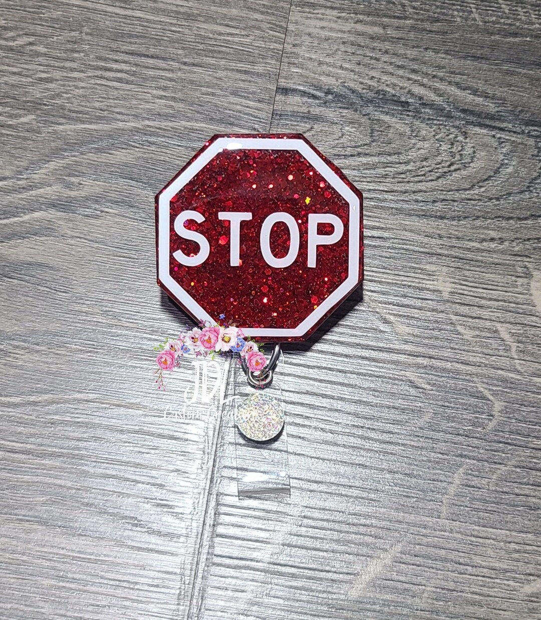 STOP Sign Badge Reel - Crossing Guard Badge Reel - Teacher Badge Reel ...