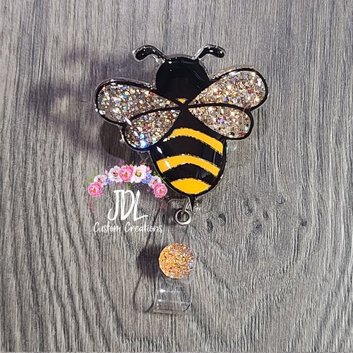 Bumble Bee Badge Reel Bee ID Badge Reel Bee Badge Reel - Etsy