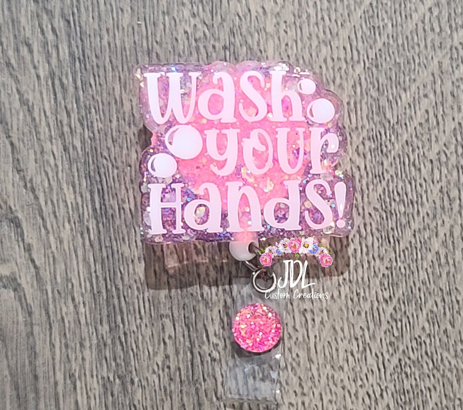 Wash Your Hands Badge Reel Wash Your Hands ID Badge Reel - Etsy