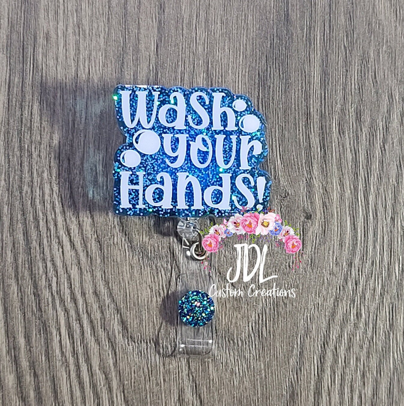 Wash Your Hands Badge Reel Wash Your Hands ID Badge Reel - Etsy
