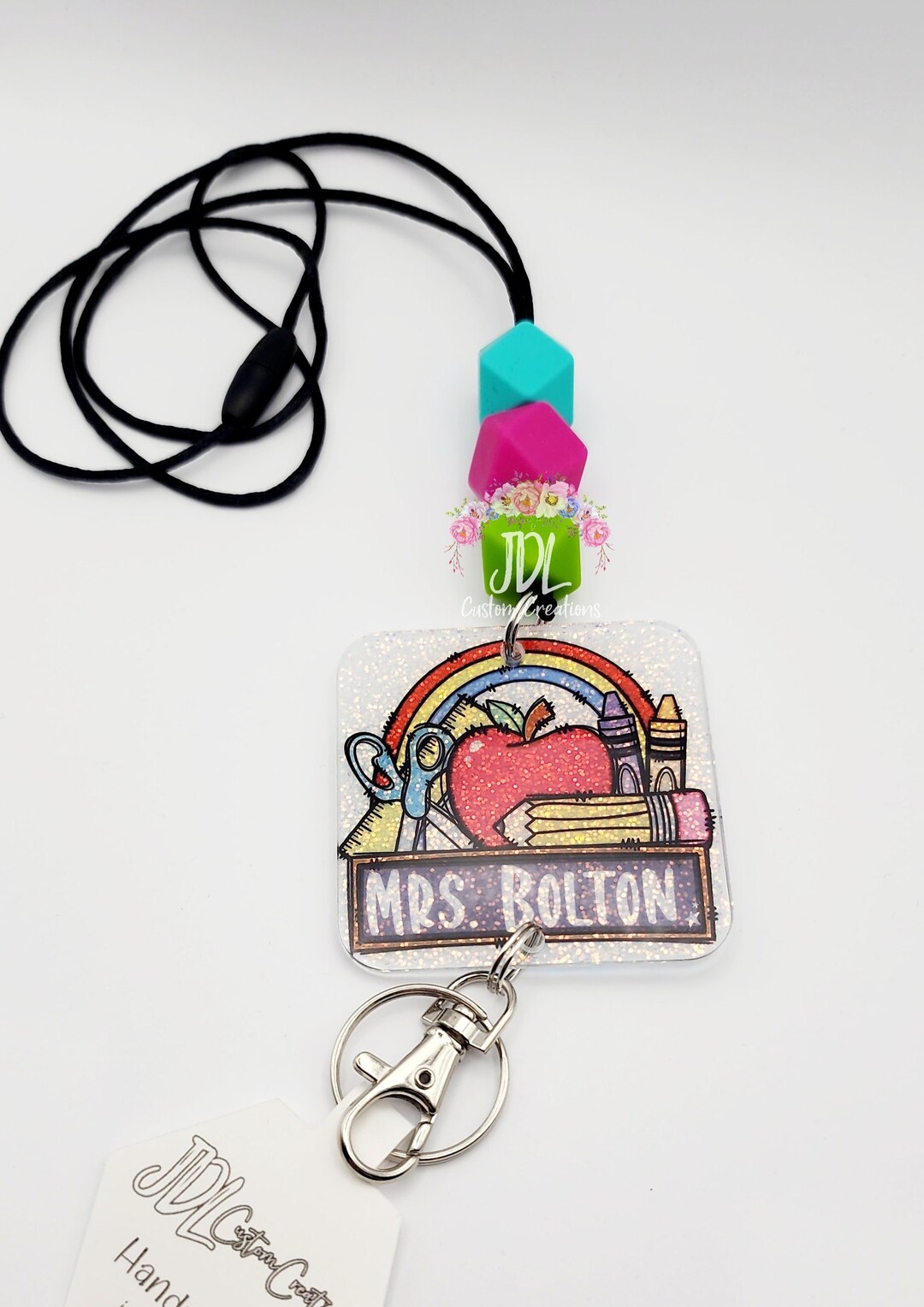 School Fun Frame Teacher Lanyard Teacher Lanyard Trendy Lanyard ...