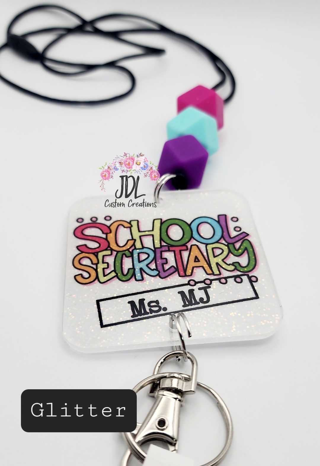 School Secretary Teacher Lanyard - Secretary Lanyard - Office Lanyard ...