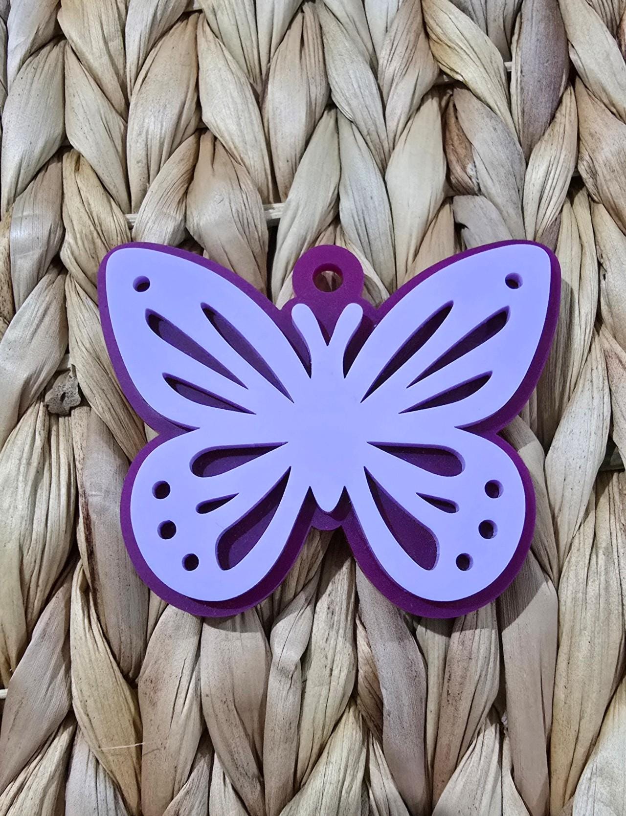 Butterfly Acrylic Backpack Tag: Kids Keychain, Personalized Butterfly ...