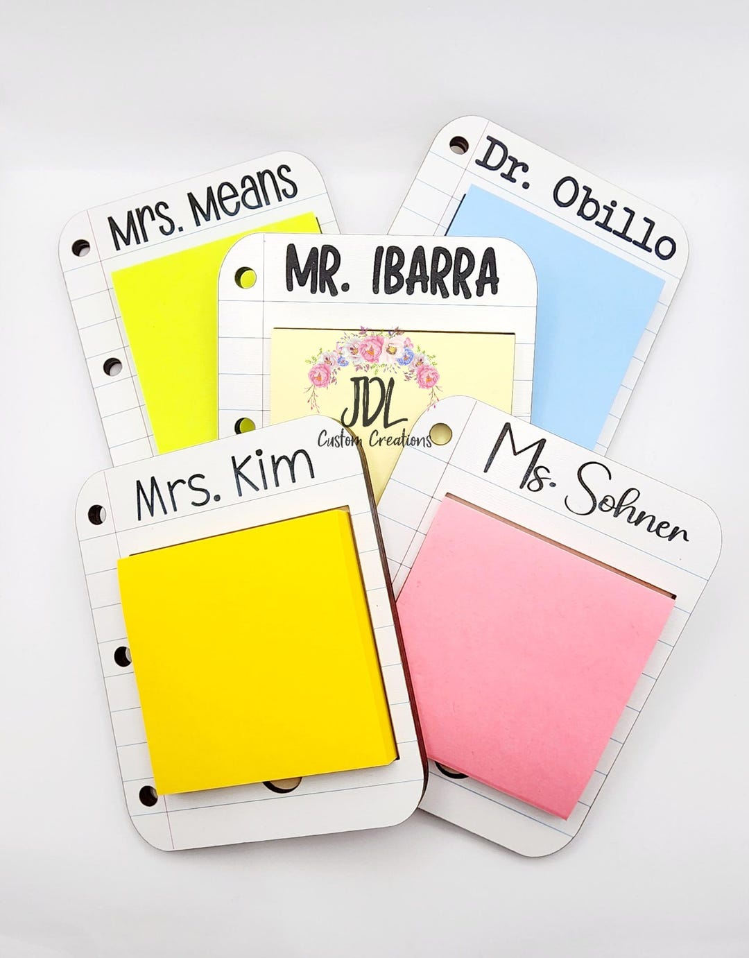 Notebook Paper Sticky Note Holder - Sticky Note Holder | Teacher ...