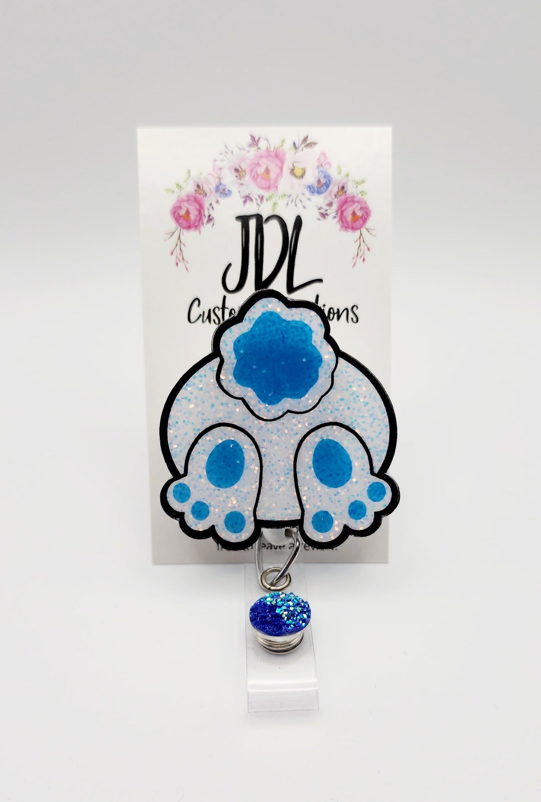 Easter Bunny's Butt Badge Reel - Cute Bunny Butt Badge Reel - Nurse ...