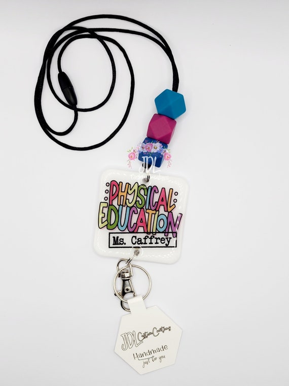 Physical Education Teacher Lanyard PE Teacher Lanyard - Etsy
