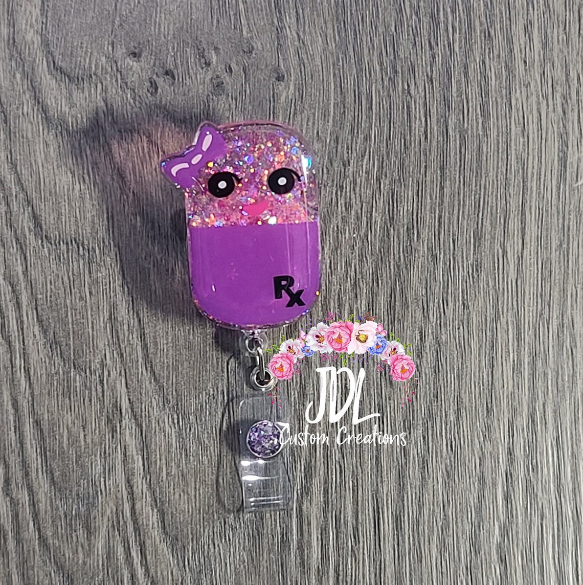 Pill Badge Reel RX Badge Reel Medicine Badge Reel RX Id | Etsy