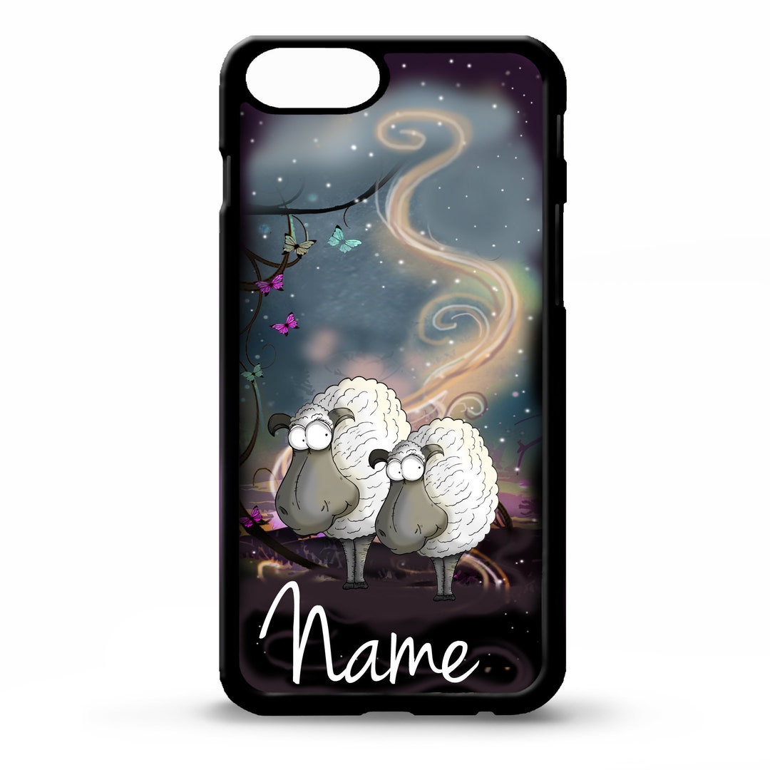 Sheep Lamb Farm Animal Cute Cartoon Graphic Art Personalised Name Gift ...