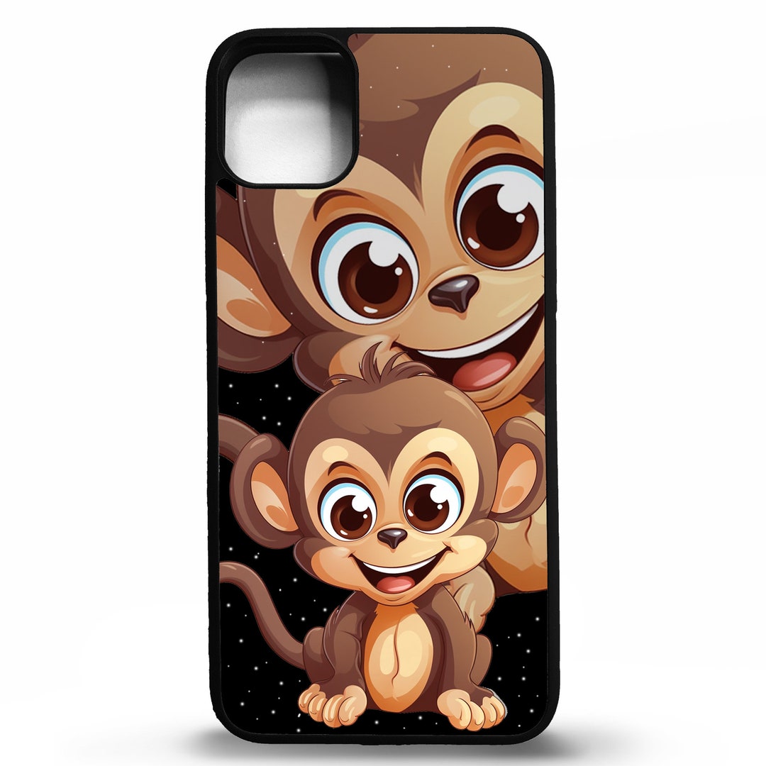Monkey Chimp Face Chimpanzee Cute Cartoon Graphic Art Cover for iPhone ...