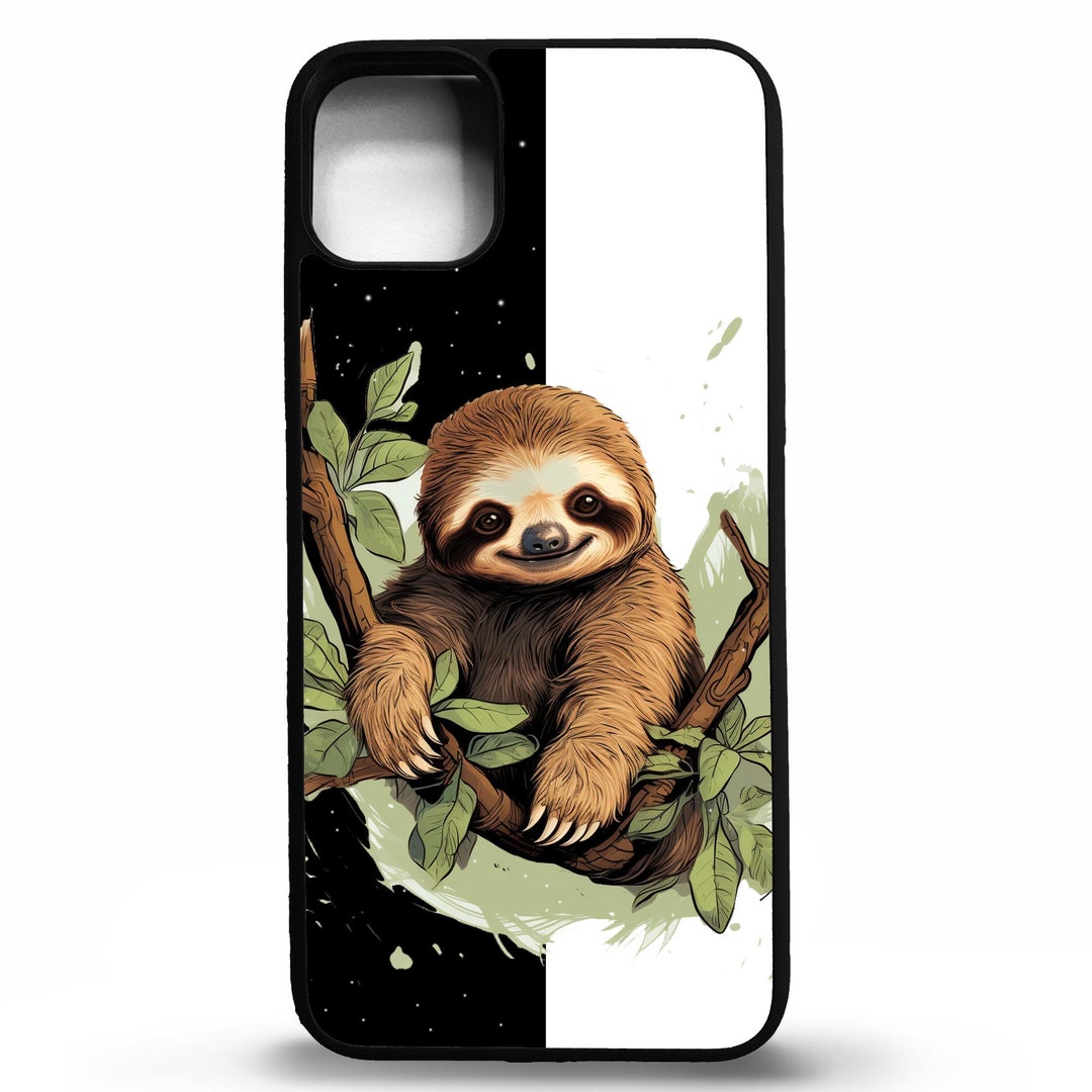 Sloth Hanging From Tree Cute Cartoon Sloths Graphic Cover for - Etsy