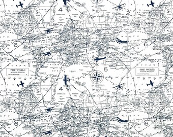 Airplane fabric | Etsy
