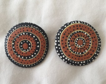 Aboriginal Earrings - Etsy