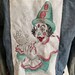 Upcycled Denim Jacket With Hand Embroidered Clown Size 12 - Etsy