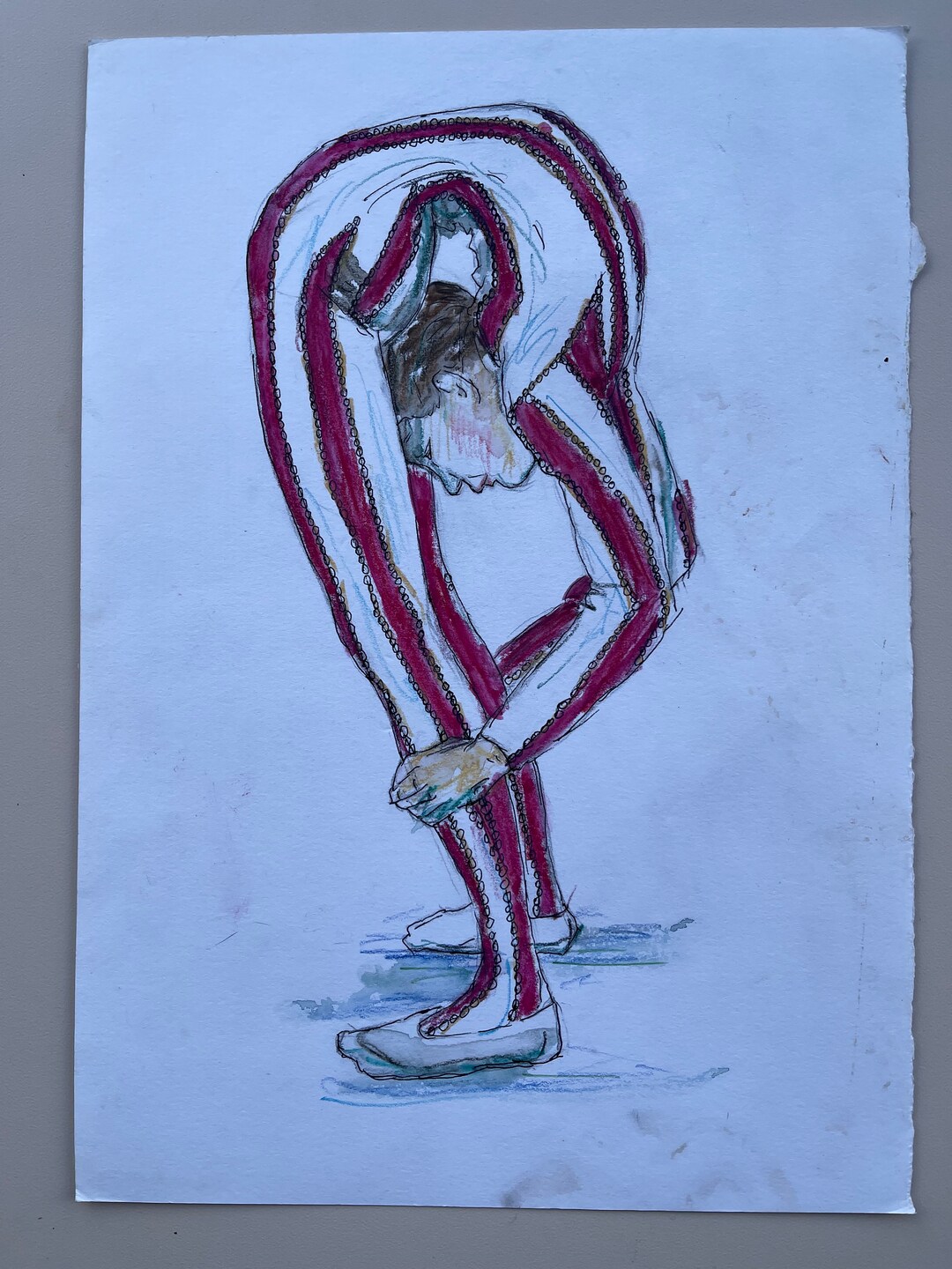 Circus Contortionist Sketch by Michele Thomas - Etsy
