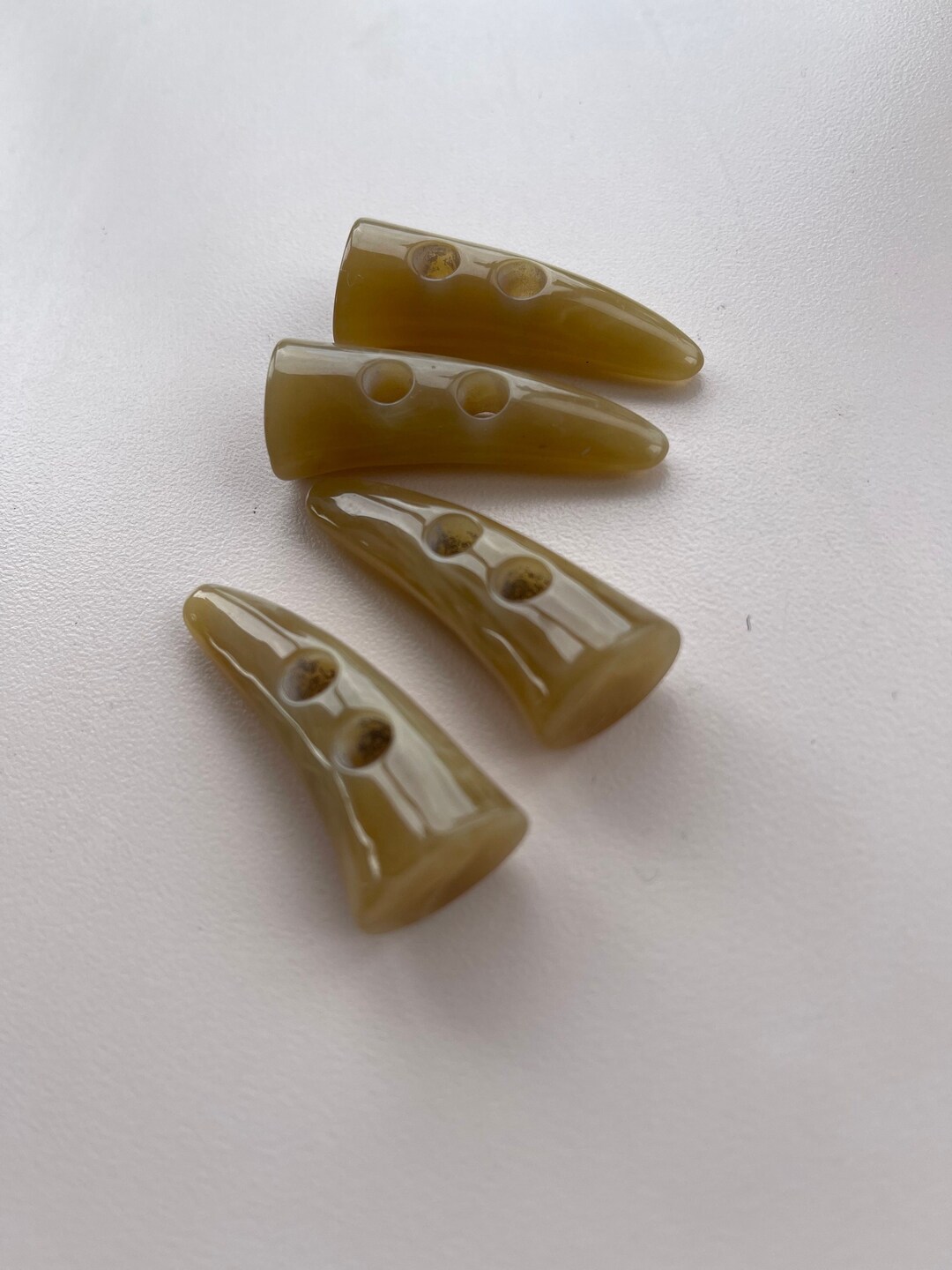 Vintage Horn Shaped Buttons - Etsy