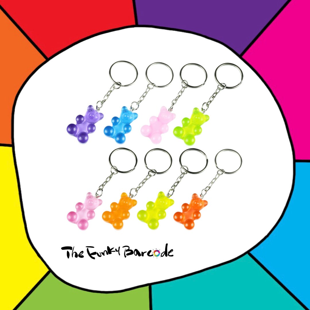TFB GUMMY BEAR Keyring Chain Cute Candy Sweets - Etsy