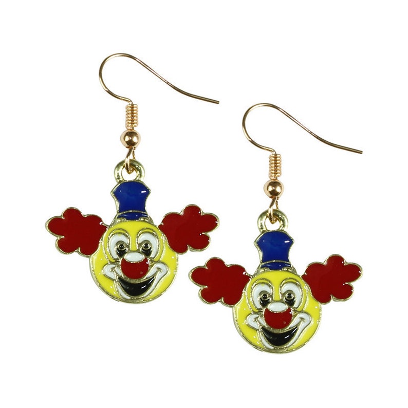 TFB CIRCUS CLOWNS Dangle Earrings Complete With Gift Box | Etsy