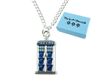 Tardis Necklace | Etsy