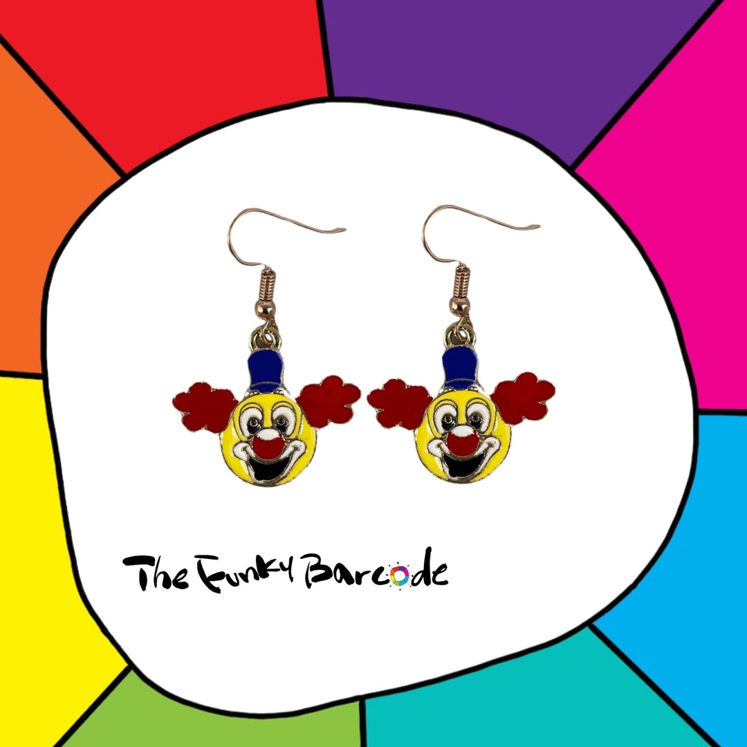TFB CIRCUS CLOWNS Dangle Earrings Complete With Gift Box - Etsy