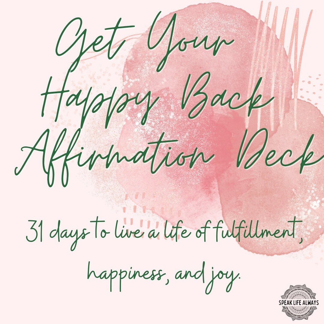 DIGITAL Get Your Happy Back Deck - Etsy