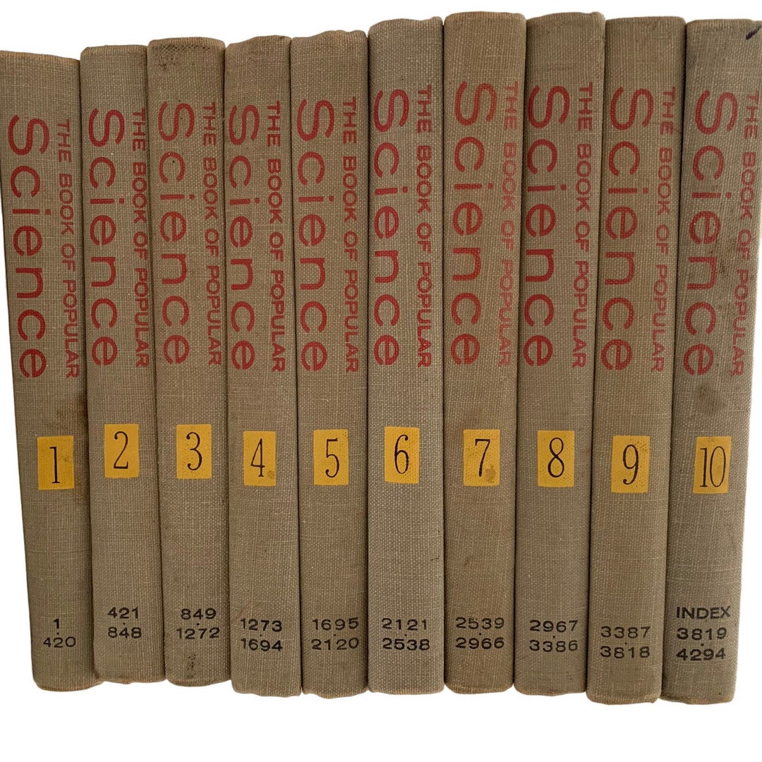 The Book of Popular Science Book Set 1-10 Volumes Grolier Society 1957 ...