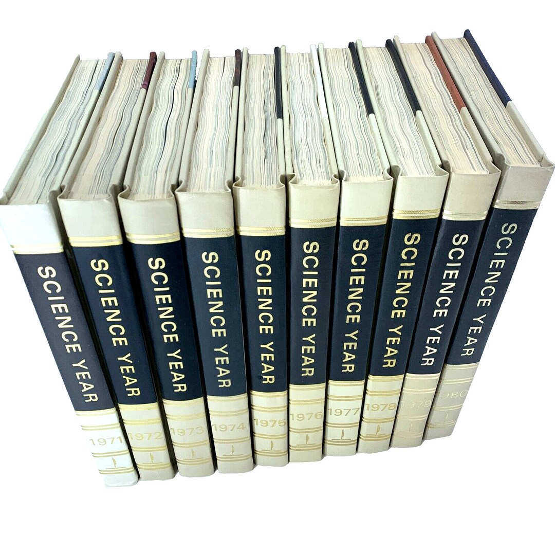 10 the World Book Science Annual Year 1971-1980 Encyclopedia Books 70s ...
