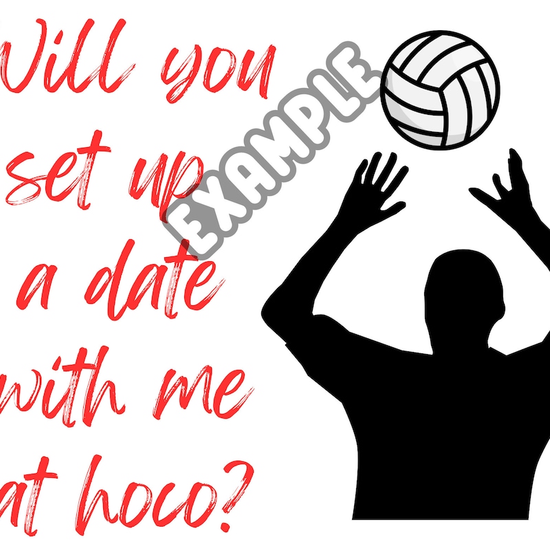 Volleyball Hoco Poster - Etsy