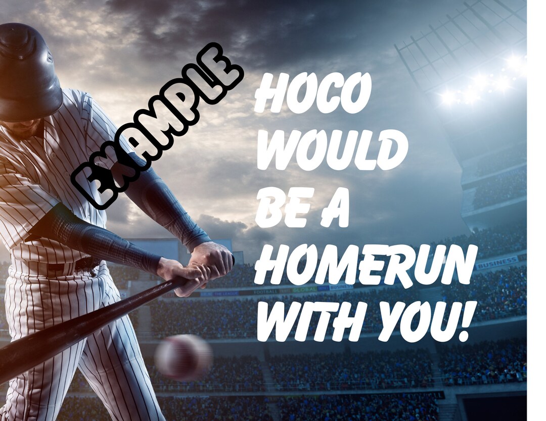 Score a Home Run With This Baseball Theme Homecoming Proposal ...