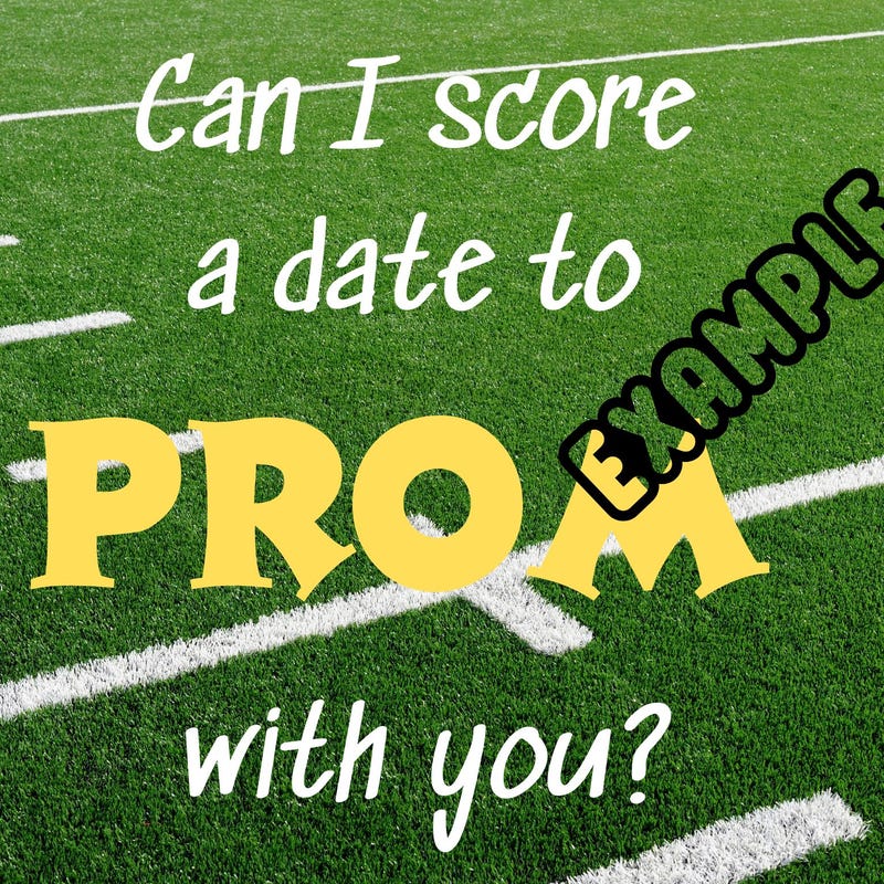 Soccer Homecoming Proposal - Etsy