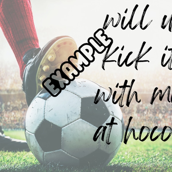 Soccer Hoco Poster - Etsy